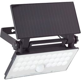Brilliant LED Au&szlig;en-Wandleuchte &raquo;Luton&laquo; 1 Stk. Solar, 19 cm, 1000 lm, 4100 K, schwenkbar, schwarz schwarz H: 4cm, 1 Stk.