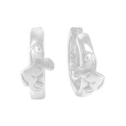 Firetti Damen Paar Creolen &raquo;Schmuck Geschenk Silber 925 Pferd&laquo; silber 14mm, Silber 925 (Sterlingsilber)