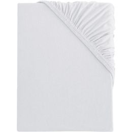 s.Oliver Spannbettlaken &raquo;TABEA, 100% Baumwolle, 145 g/m&sup2;&laquo; Bettlaken f&uuml;r Matratzen bis 25 cm H&ouml;he, perfekter Sitz, b&uuml;gelfrei wei&szlig; Jersey, Obermaterial: