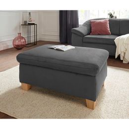 Sit & More sit&more Hocker &raquo;Santo&laquo; grau Luxus-Microfaser ALTARA NUBUCK (100% Polyester);Struktur (100% Polyester);Struktur weich (92% Polyester, 8% Nylon) B/H/T: