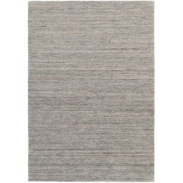 OCI DIE TEPPICHMARKE Wollteppich &raquo;SAMBIA&laquo; rechteckig 16 mm H&ouml;he reine Wolle, Handloom, hochwertig verarbeitet, nat&uuml;rlich warm grau Schurwolle B : 