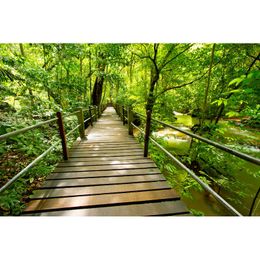 papermoon Fototapete &raquo;Bridge Walk&laquo; glatt bunt Vlies B/L: 2,5m x 1,86m, Bahnen: 5 Stk.