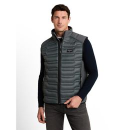 Tom Tailor Herren Tom Tailor Steppweste mit Stehkragen udn Rei&szlig;verschluss grau XXL