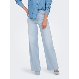 Only Damen Only High-waist-Jeans &raquo;ONLMADISON BLUSH HW WIDE DNM CRO495 NOOS&laquo; 5-Pocket Style blau M (38), L&auml;nge 30