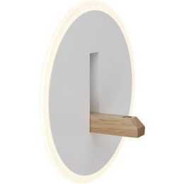 Globo LIGHTING LED Wandleuchte &raquo;AVERY&laquo; LED-Modul Tageslichtwei&szlig; Wandlampe/herunterklappbarer Kleiderhaken/Flur/Garderobe wei&szlig; &Oslash; 20,5cm H: 3cm