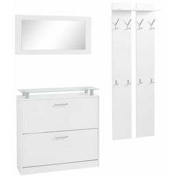 borchardt M&ouml;bel borchardt M&ouml;bel Garderoben-Set &raquo;Finn&laquo; Set, 3 Stk. tlg. wei&szlig; Einheitsgr&ouml;&szlig;e