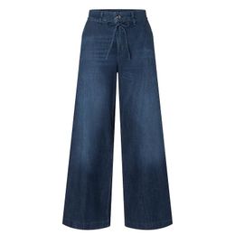 MAC Damen MAC Weite Jeans &raquo;WENDY&laquo; mit Denim-Binde-G&uuml;rtel 38, L&auml;nge 30