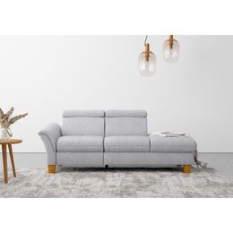 OTTO home Recamiere &raquo;Lindgren&laquo; wahlweise motorische TV-Funktion, Bettkasten und Kopfteilverstellung silber 100% Polyester B/H/T: 206cm x 84cm x 93cm, 