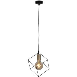 N&auml;ve n&auml;ve Pendelleuchte &raquo;Canto&laquo; E27 1 Stk. 1-flammig H&auml;ngeleuchte, Pendelleuchte, 1xE27 max.40W, Farbe: schwarz gold 1, H: 26cm, 1 Stk.
