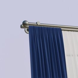 Indeko Gardinenstange &raquo;Colombes&laquo; &Oslash; 16 mm 2 l&auml;ufig-l&auml;ufig Wunschma&szlig;l&auml;nge Innenlauf Komplett-Set inkl. Gleitern und Montagematerial Aluminium B/L: 220cm