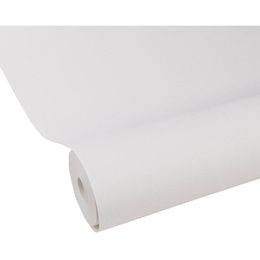 WOW Vliestapete &raquo;UniShotblast&laquo; uni gepr&auml;gt Leinen 10mx52cm wei&szlig; Vlies B/L: 0,52m x 10,05m