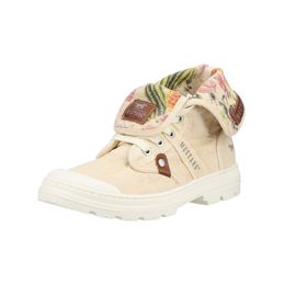 Mustang Shoes Damen Sneaker "Mustang Shoes Sneaker Textil", Gr. 36, beige, Textil, Schuhe