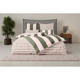 OTTO home Wendebettw&auml;sche &raquo;Sari Trend&laquo; 2 tlg. ab Gr. 135/200 cm, Bettw&auml;sche in modernen Farben, trendig Linon, Obermaterial: 100% Baumwolle B/L: 135cm
