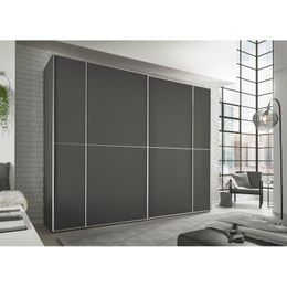 STAUD Schwebet&uuml;renschrank &raquo;Sonett 200, Made in Germany&laquo; mit vier verschiedenen Ausstattungsvarianten grau Holzwerkstoff Vulkan, B/H/T: 270cm x 222cm x