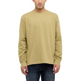 Mustang Herren Langarmshirt "Herren Style Asheville", beige, Gr. M, Jersey, 100% Baumwolle, Shirts