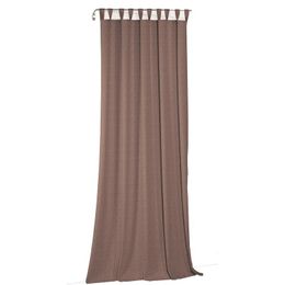 WIRTH Vorhang &raquo;Torbole&laquo; Schlaufen 1 Stk. tlg. nach Ma&szlig; orange Baumwolle, Polyester 325cm, Schlaufen, 132cm