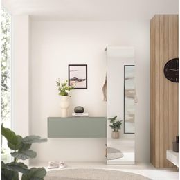Home Affaire Garderoben-Set &raquo;GIRON/CiTY, moderne Garderobe, Komplettset mit viel Stauraum&laquo; Komplett-Set, 2 Stk. tlg. gr&uuml;n Holzwerkstoff B/H/T: 150cmcm