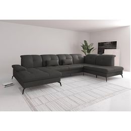 Sit & More sit&more Wohnlandschaft &raquo;Amica, U-Form, inkl. Sitztiefenverstellung und Armteilverstellung&laquo; wahlweise mit Kopfteilverstellung, Schlaffunktion und 