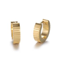 Firetti Damen Paar Creolen &raquo;Schmuck Geschenk Crag&laquo; gold Edelstahl