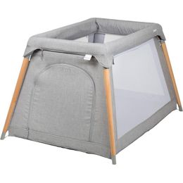 BABYGO Baby-Reisebett &raquo;Groovy, grau melange&laquo; mit Seiteneingang grau Liegefl&auml;che B/L: 50cm x 100cm, kein H&auml;rtegrad Baby-Reisebett