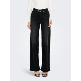 Only Damen Only Weite Jeans &raquo;ONLMADISON BLUSH HW WIDE DNM CRO099 NOOS&laquo; schwarz L (40), L&auml;nge 32