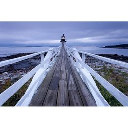 papermoon Fototapete &raquo;Marshall Point Leuchtturm&laquo; bunt Vlies B/L: 2,5m x 1,9m, Rollen: 1