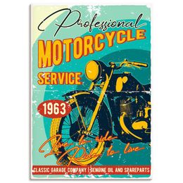 Artland Wandbild &raquo;Classic Motorcycles 2&laquo; 1 Stk. tlg. als Alubild, Leinwandbild, Poster, Wandaufkleber in verschied. Gr&ouml;&szlig;en B/H/T: 70cm x 100cm, Leinwandbilder