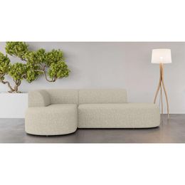 OTTO home Ecksofa &raquo;Ecksofa Tvinne mit Ottomane links oder rechts bestellbar&laquo; L-Form, mit Wellenunterfederung, BxTxH 260x170x73 cm beige 100% Polyester