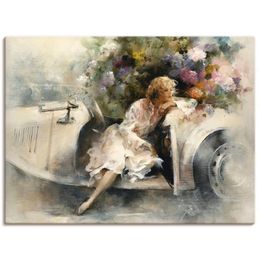 Artland Wandbild &raquo;Tagtr&auml;umer&laquo; Frau 1 Stk. tlg. als Leinwandbild, Poster in verschied. Gr&ouml;&szlig;en beige Leinwand B/H/T: 40cm x 30cm, Leinwandbild Frau Querformat, 