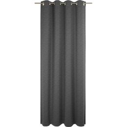WIRTH Vorhang &raquo;Trondheim B&laquo; &Ouml;sen 1 Stk. tlg. grau Chenille, Polyacryl 385cm, &Ouml;sen, 132cm