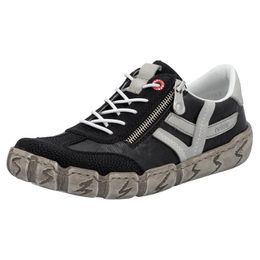 Rieker Damen Slip-On Sneaker , Halbschuh, Schlupfschuh, Freizeitschuh mit weicher Innensohle schwarz 40
