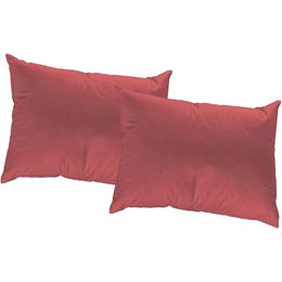 Adam Dekokissen &raquo;Uni Collection&laquo; im Uni Design, Kissenh&uuml;lle ohne F&uuml;llung, 1 St&uuml;ck rot Baumwolle B/L: 60cm x 40cm, 1 Stk.