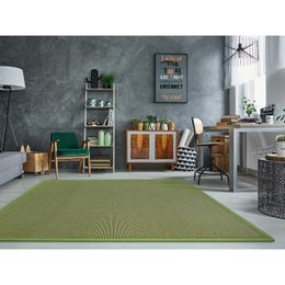 Dekowe Sisalteppich &raquo;Mara S2 mit Bord&uuml;re&laquo; rechteckig 5 mm H&ouml;he Flachgewebe, Material: 100% Sisal, Wohnzimmer, Kundenliebling gr&uuml;n Sisal B : 80cm 1 Stk., 5mm,