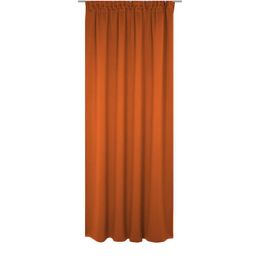 WIRTH Vorhang &raquo;Newbury&laquo; Multifunktionsband 1 Stk. tlg. nach Ma&szlig; orange Baumwolle, Polyester 235cm, Multifunktionsband, 130cm