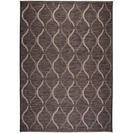 Kayoom Teppich &raquo;Nautic 981&laquo; rechteckig 7 mm H&ouml;he Kurzflor, Modernes Muster, Deko, ; In -und Outdoor geeignet braun Polypropylen B : 160cm 1 Stk., 7mm, L: 