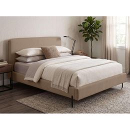 Home Affaire Polsterbett &raquo;LAVOISIER Bettgestell mit Lattenrost, Breite 140/160/180/200 cm, Cord&laquo; Rahmenbett mit Kopfteil, ohne Matratze und Topper 