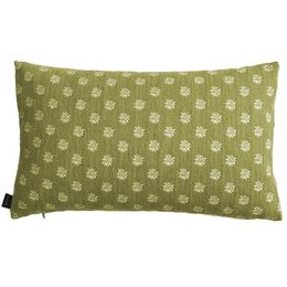 Pad Dekokissen &raquo;EDEL, Made in Europe&laquo; Kissenbezug ohne F&uuml;llung, Motiv Edelwei&szlig;, 1 St&uuml;ck, 30x50cm & 45x45 cm gr&uuml;n Obermaterial: 64% Baumwolle, 18% 