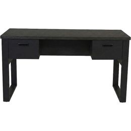 Jahnke Schreibtisch &raquo;RIVA D 140&laquo; Schreibtisch,Stauraum,2 T&uuml;ren, Metallgriffe,Eiche-Optik,Breite:140 cm B/H/T: 140cm x 75,5cm x 55cm