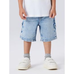 name it Herren Jeansshorts &raquo;NMMBEN LOOSE DNM BERMUDA 8620-BC NOOS&laquo; aus Baumwollmischung mit Elasthan, lockere Passform blau 104, N-Gr