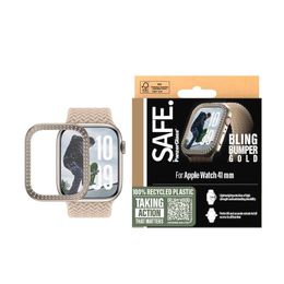 SAFE by PanzerGlass Handyh&uuml;lle &raquo;Bling Bumper f&uuml;r Apple Watch 10 42mm&laquo; Watch Backcover, Schutzh&uuml;lle, Handyschutzh&uuml;lle, Case, Schutzcase, sto&szlig;fest gold 