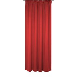 WIRTH Vorhang &raquo;Newbury&laquo; Multifunktionsband 1 Stk. tlg. nach Ma&szlig; rot Baumwolle, Polyester 275cm, Multifunktionsband, 130cm