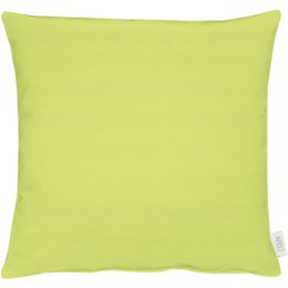 Dekokissen Apelt, B:49cm L:49cm, gr&uuml;n, Obermaterial: 60% Polyester, 40% Baumwolle, Dekokissen_Sitzkissen_Kissenh&uuml;llen, "4362 Rips Uni", Wasser- und