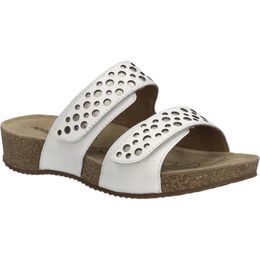 Josef Seibel Damen Sandale "Tonga 86, weiss-gold", Gr. 41, wei&szlig;, Obermaterial: 100% Rindsleder Leather cow., Schuhe