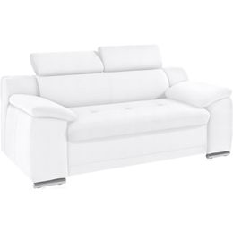 Sit & More sit&more 2-Sitzer &raquo;Andiamo, B: 180 cm, Kopfteilverstellung, komfortable Sitzh&ouml;he 43 cm&laquo; Frei im Raum stellbar, hochwertige Verarbeitung, stilvolles 