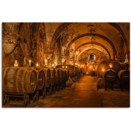 Artland Wandbild &raquo;Historischer Weinkeller Eberbach&laquo; Wein Bilder 1 Stk. tlg. als Alubild, Leinwandbild in verschied. Gr&ouml;&szlig;en braun B/H/T: 30cm x 20cm, 