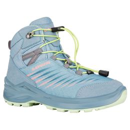 Lowa Kinder Wanderschuh "ZIRROX II GORE-TEX MID JR", Gr. 33, blau, Synthetik, Textil, Schuhe, wasserdicht, winddicht,atmungsaktiv dank GORE-TEX