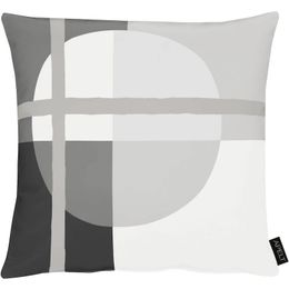 Apelt Dekokissen &raquo;Raoul&laquo; Kissenh&uuml;lle mit F&uuml;llung, 1 St&uuml;ck bunt Baumwolle, Leinen B/L: 45cm x 45cm, 1 Stk.