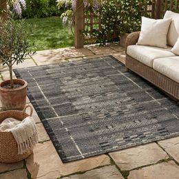 Gino Falcone Teppich &raquo;Outdoor-Africa 38&laquo; rechteckig 5 mm H&ouml;he Flachgewebe, Ethno Style, In- und Outdoor geeignet grau Kunstfaser B : 160cm 1 Stk., 5mm, L: 235cm