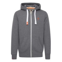 !Solid SOLID Herren Kapuzensweatjacke "Kapuzensweatjacke SDBennZip", grau, Gr. M, Obermaterial: 50% Baumwolle CO. 50% Polyester PES., Sweatjacken
