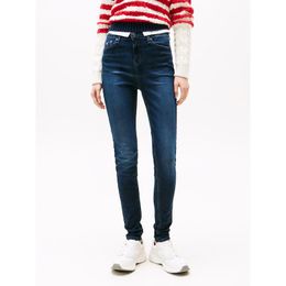 Tommy Jeans Damen Skinny-fit-Jeans &raquo;Nora Mid Rise Skinny Fit&laquo; Im 5-Pocket_Style blau 27, L&auml;nge 34
